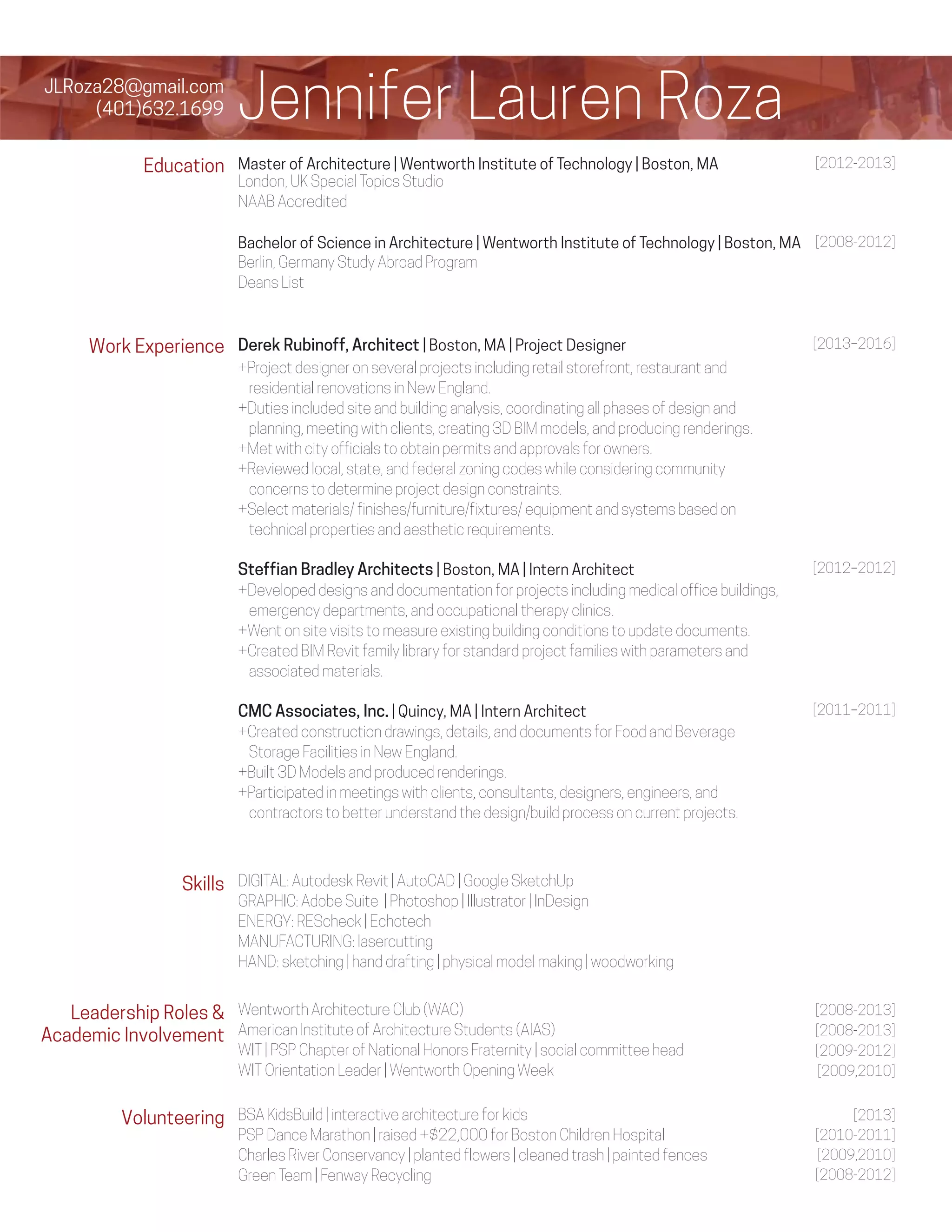 Jennifer Roza Resume 2016 | PDF