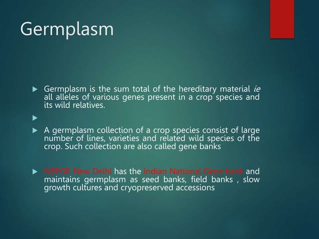 plant breeding.ppt | Agriculture | Industries