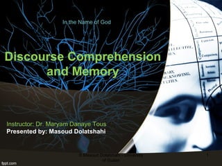 Psycholinguistics : Discourse Comprehension and Memory | PPT