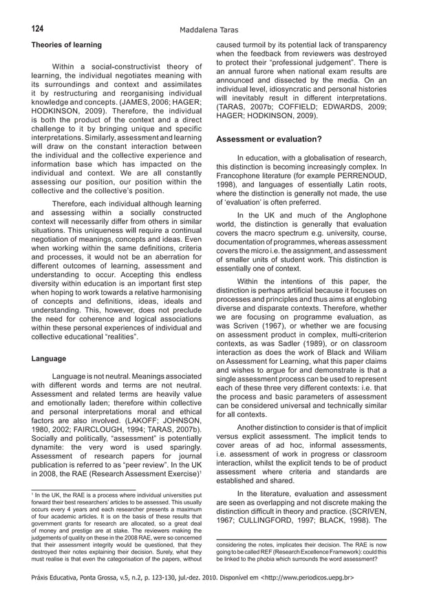 Journal Assessment | PDF | Educational Assessment | Education