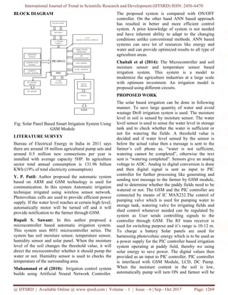 A Review Paper on Solar Panel Based Smart Irrigation System using GSM ...
