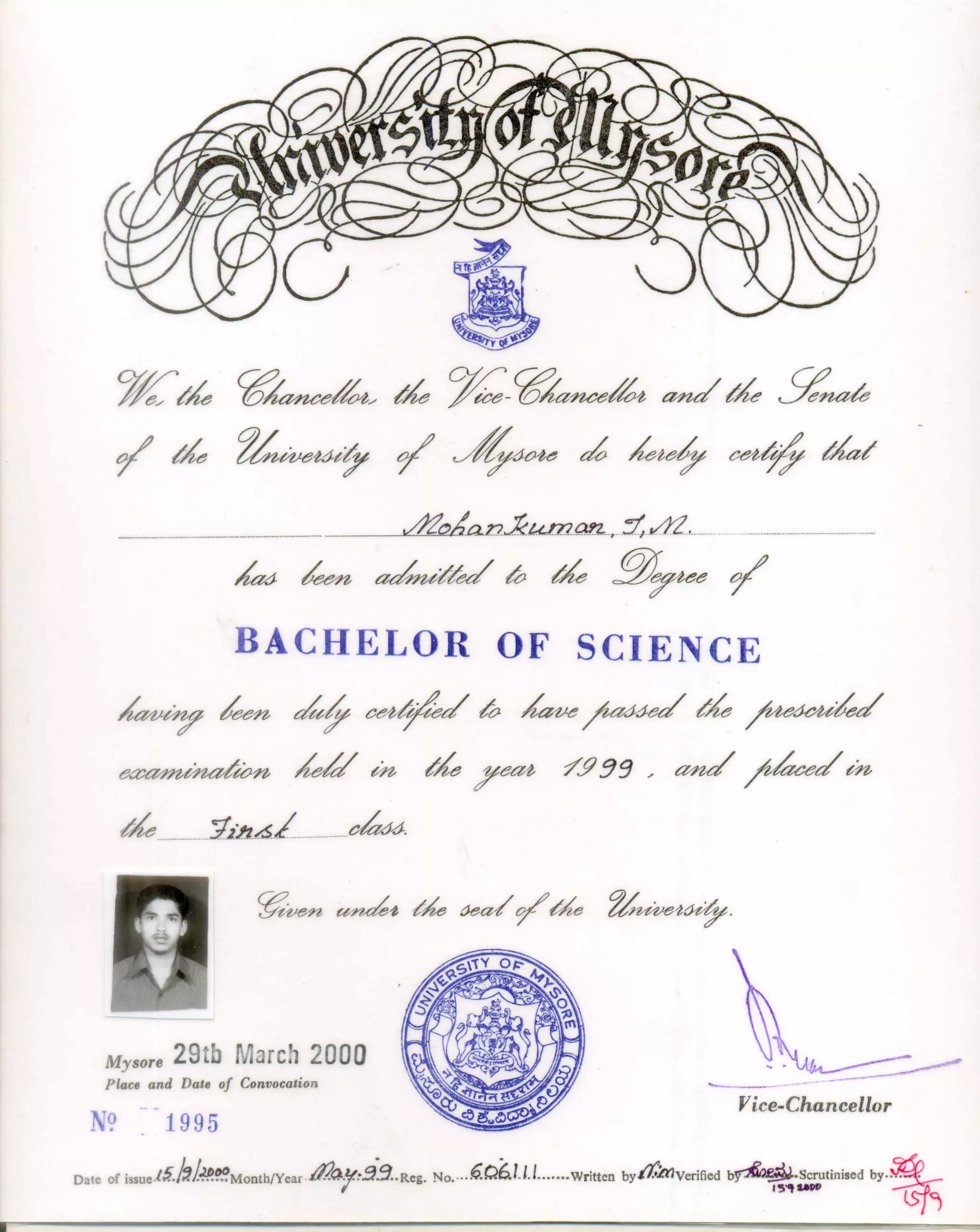 Degree Certificate | PDF