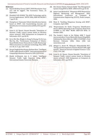 Embedding Intelligent System on Ambulance and Traffic Monitoring | PDF
