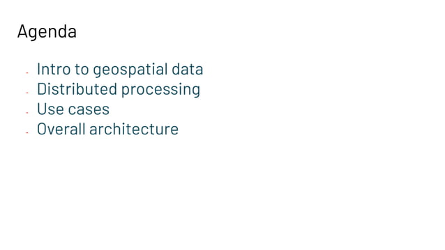 Large Scale Geospatial Indexing and Analysis on Apache Spark | PPT