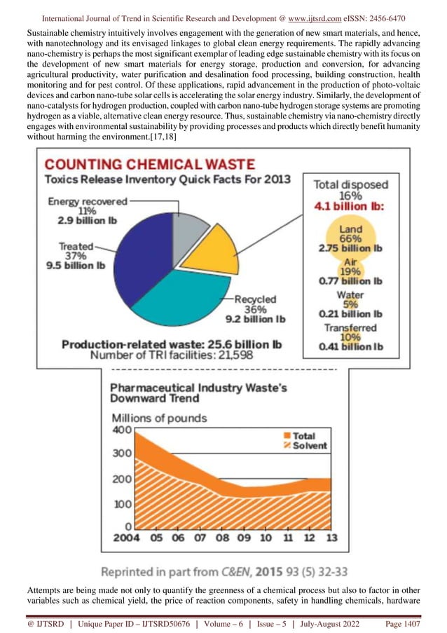 Green Chemistry for a Sustainable Future | PDF