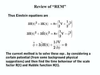 D. Vulcanov, REM — the Shape of Potentials for f(R) Theories in ...