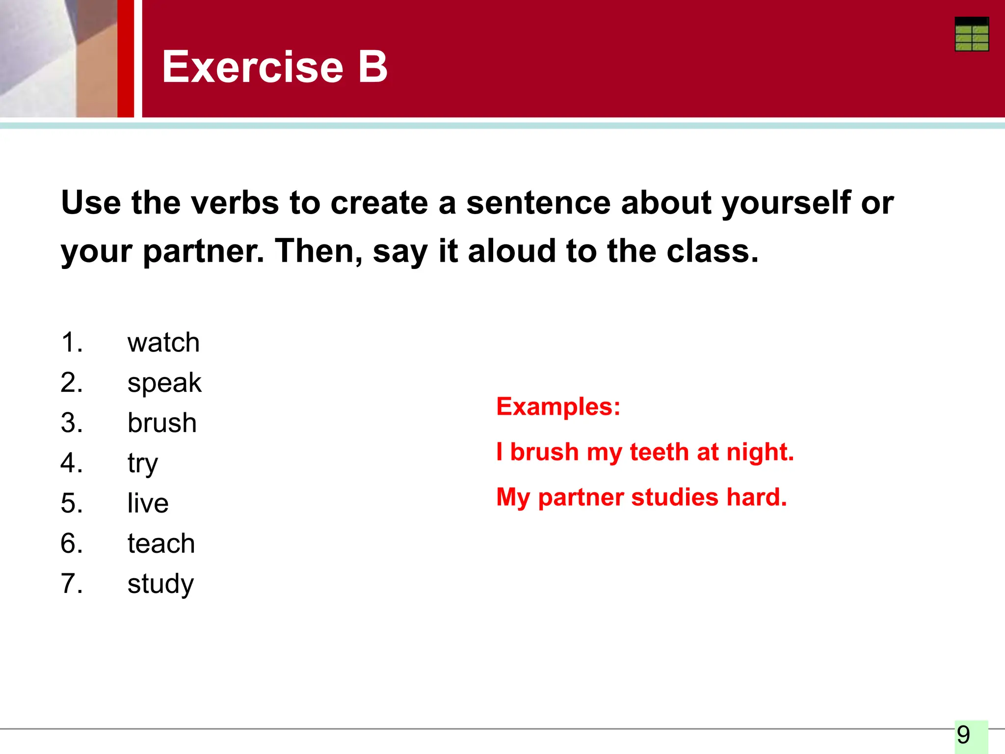 Simple present tense and rules 3rdperson | PPT