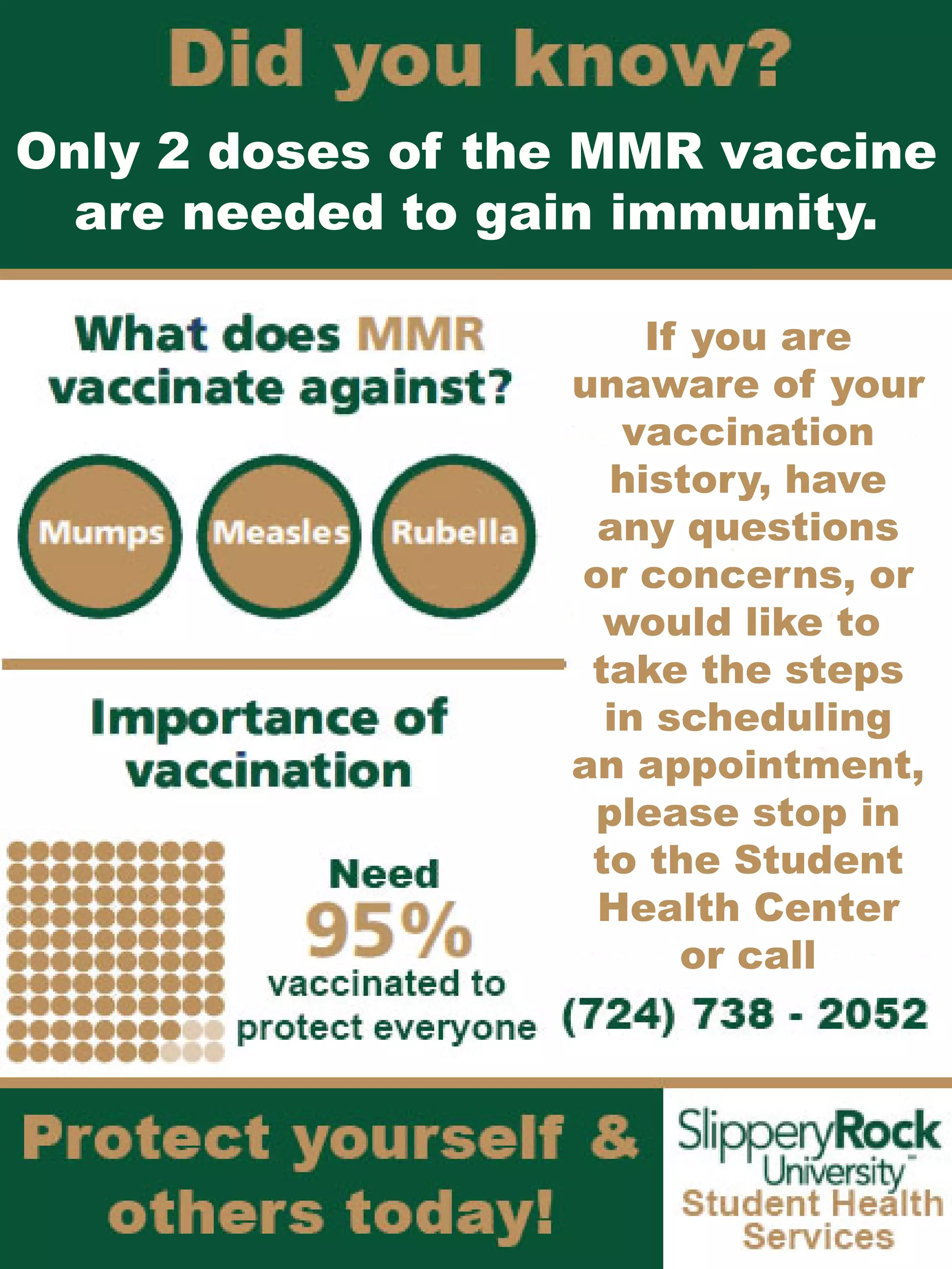 MMR Vaccine Flyer | PDF