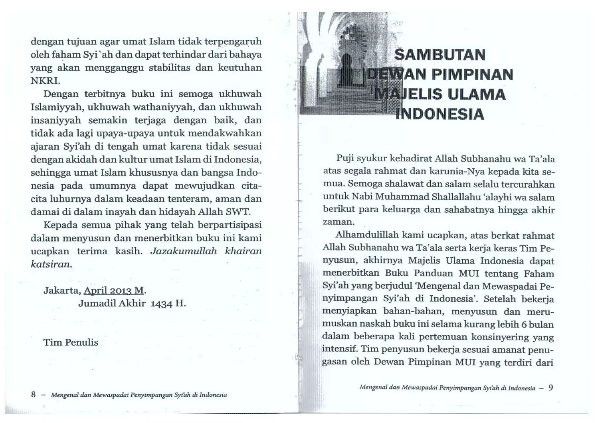 Buku panduan MUI mengenal dan mewaspadai penyimpangan syiah di ...