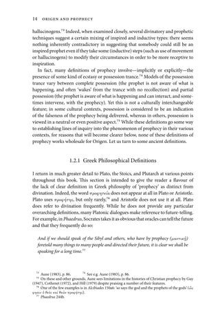 Origen And Prophecy Fate Authority Allegory And The Structure Of ...