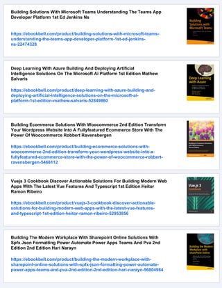 Building Solutions With The Microsoft Power Platform Jason Rivera | PDF