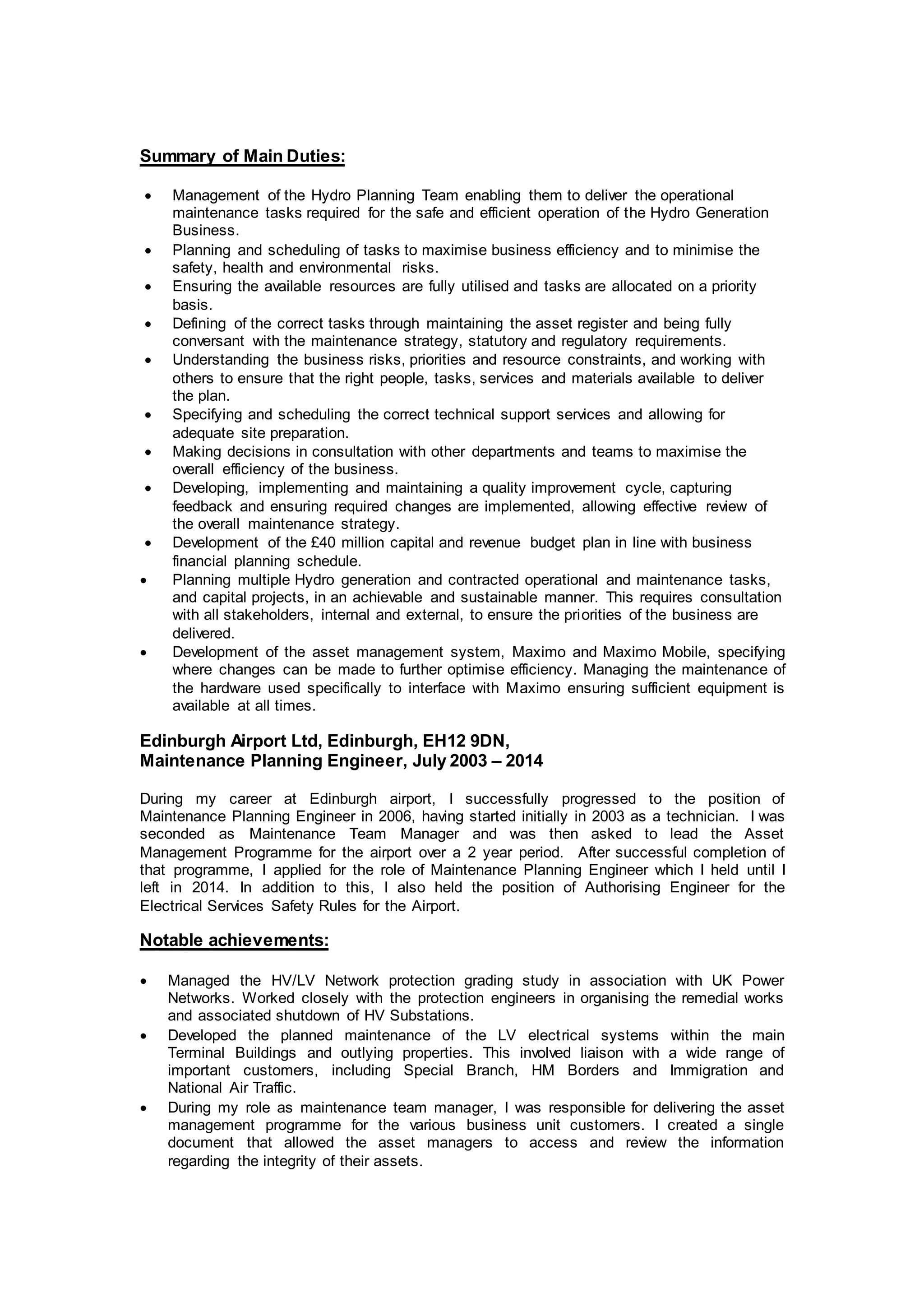 John Stewart CV 2016 | DOCX