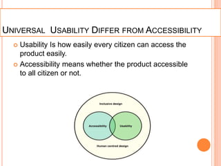 Universal Usability ( User Interface Engineering ) | PPT