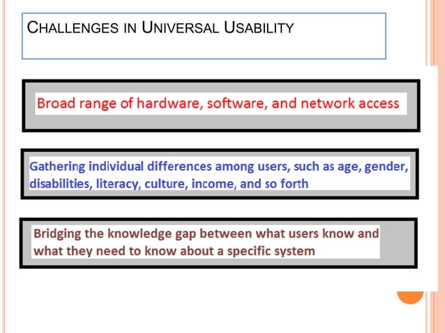 Universal Usability ( User Interface Engineering ) | PPT