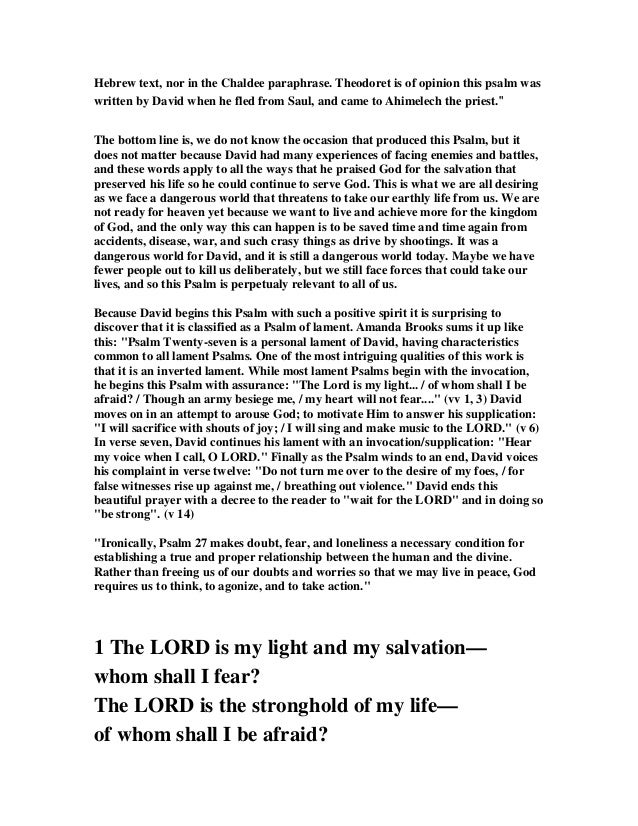 18389865 Psalm 27 1 commentary 18389865-psalm-27-1-commentary