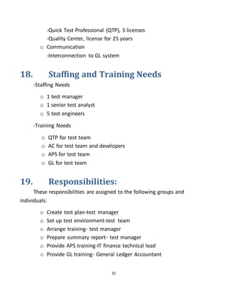System Test Plan for Accounts Payable System | DOCX