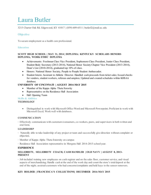 Resume Laura Butler | PDF