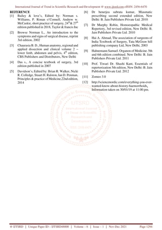 Utility of Murphy’s Repertory in Management of Cases of Haemorrhoids | PDF