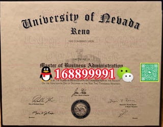 University of Nevada, Reno degree offer diploma Transcript | PDF