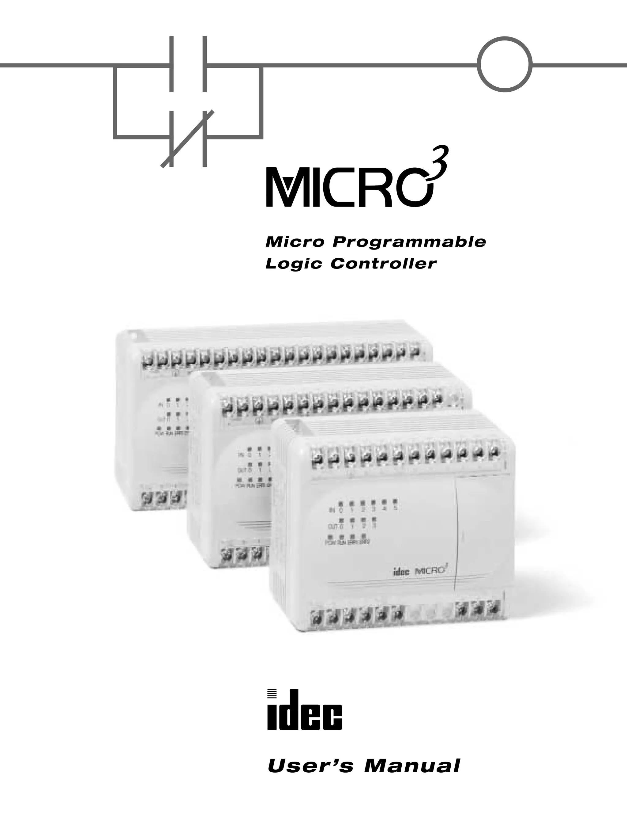 PLC: Manual del PLC micro3 IDEC | PDF