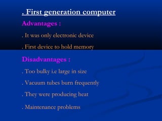 genarations of computers | PPT