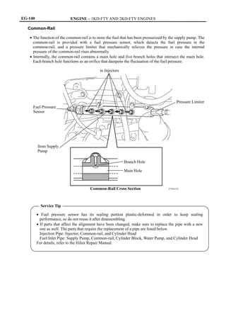 MANUAL ENGINE 1/2KD-FTV TOYOTA SISTEMA COMNON RAIL | PDF