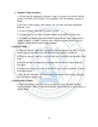 Rules and Procedures of the Student Senate | DOCX