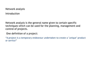 project network | PPT