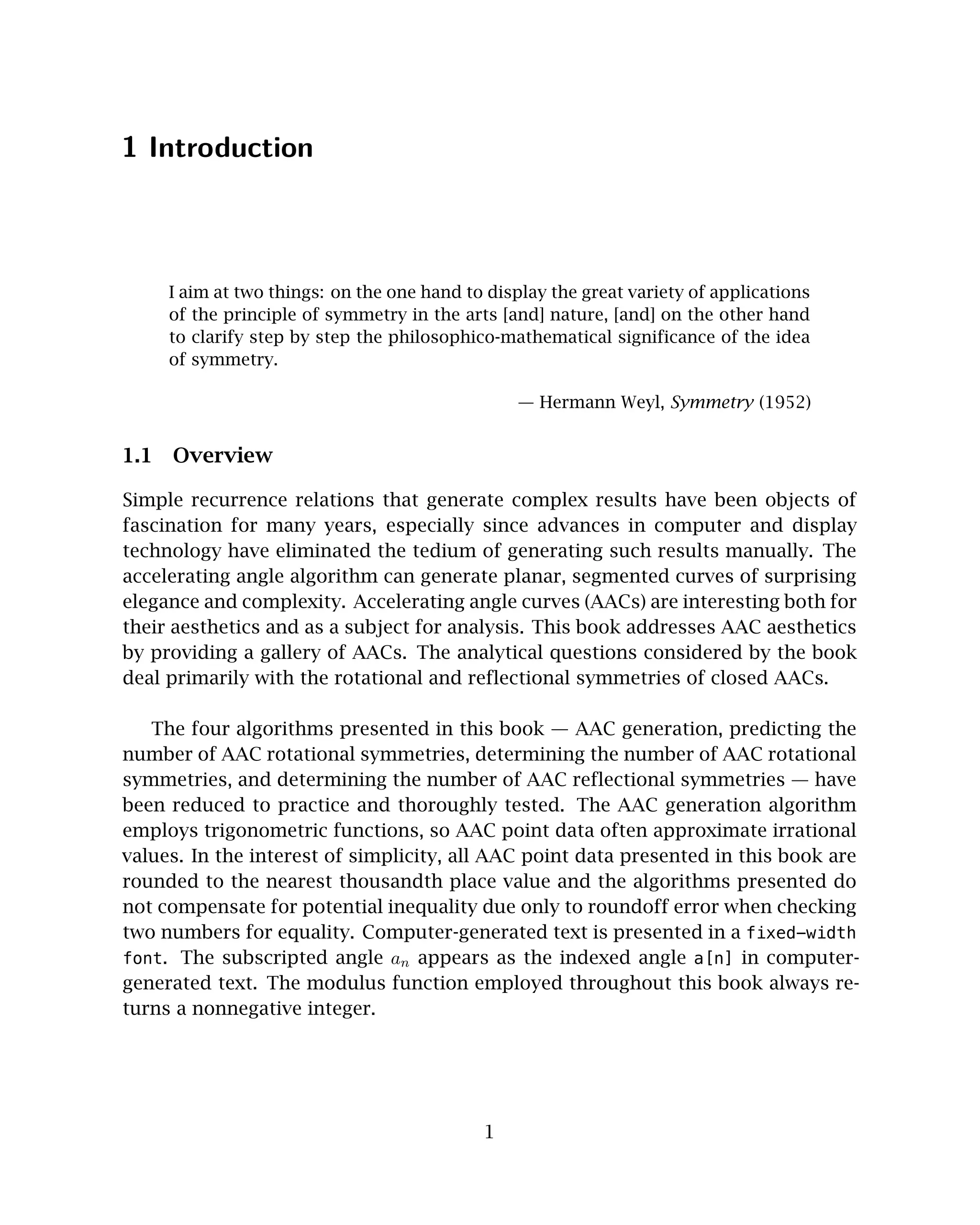 The Accelerating Angle Curve Adventures In Symmetry Hershey | PDF