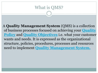 Core Knowledge about QMS | PPTX