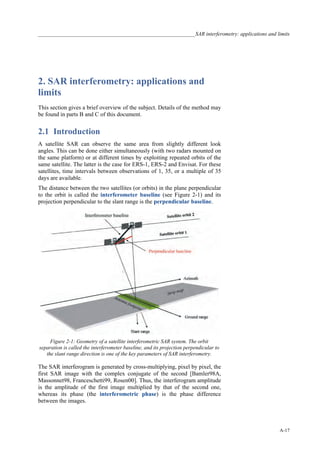 Insar Principles Guidelines For Sar Interferometry Processing And ...