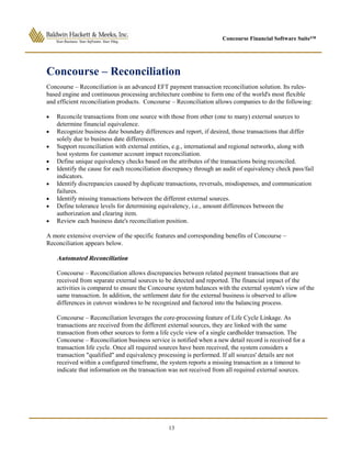 Concourse Financial Software Suite | PDF