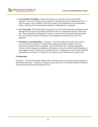 Concourse Financial Software Suite | PDF