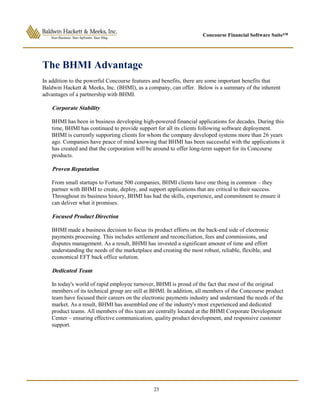 Concourse Financial Software Suite | PDF