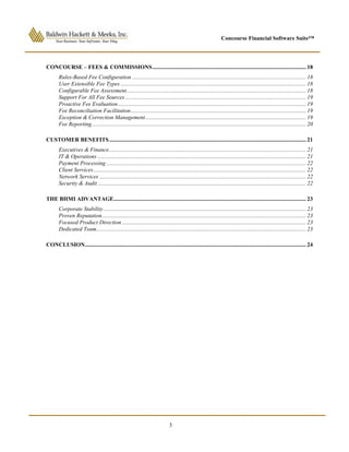 Concourse Financial Software Suite | PDF