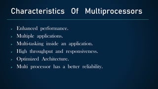 Multi Processors And Multi Computers | PPT