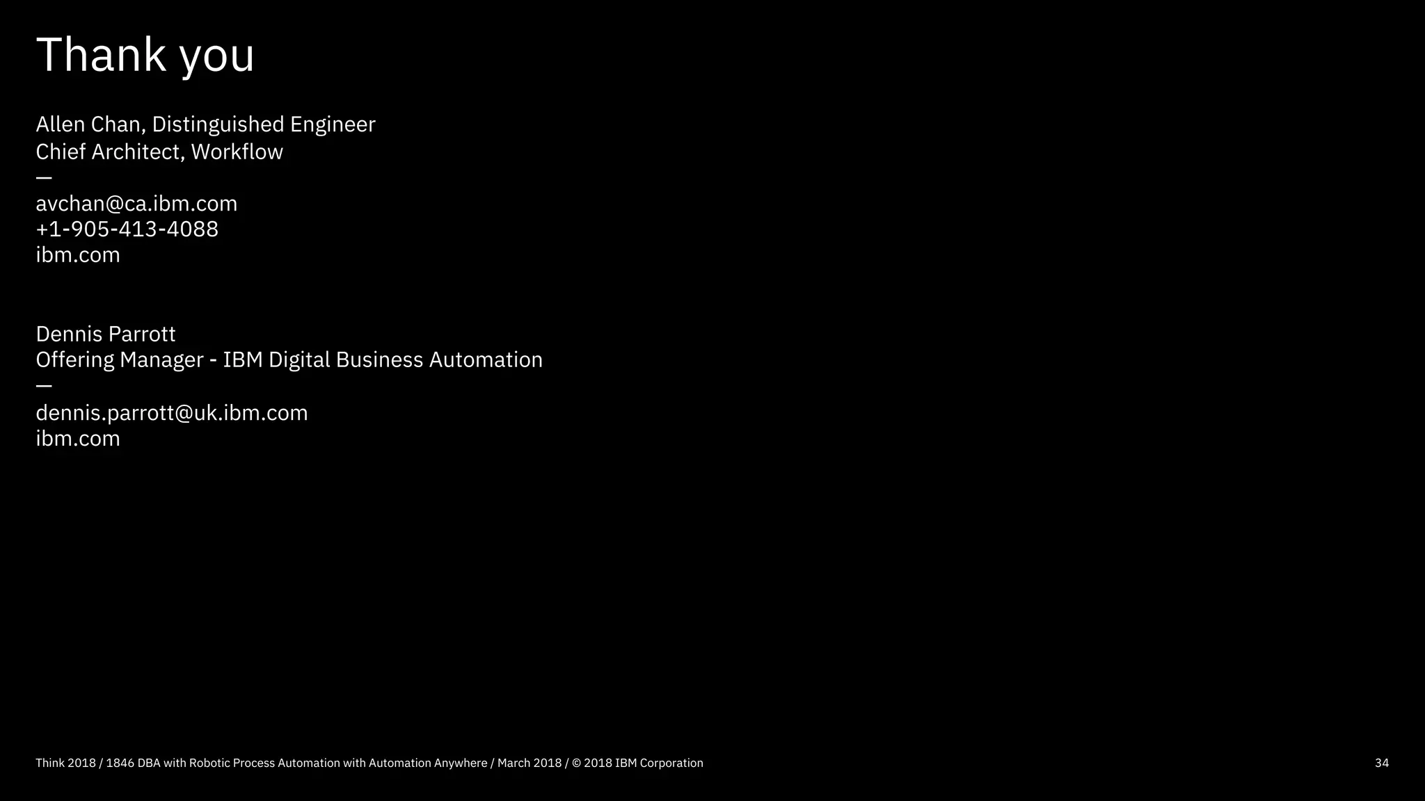 1846 Business Automation with IBM Robotic Process Automation (RPA) | PDF