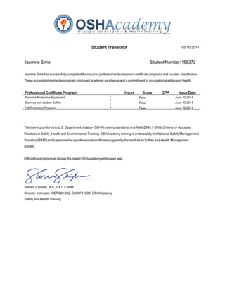 Jasmines Certificates 2 | PDF