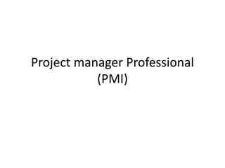 18489 project manager professional (pmi) | PPTX