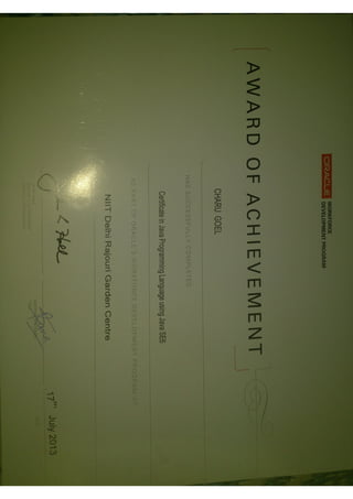 Java SE6 certification from Oracle | PDF