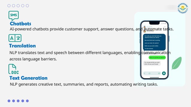 Application of AI in NLP, Games and Expert Systems | PPT