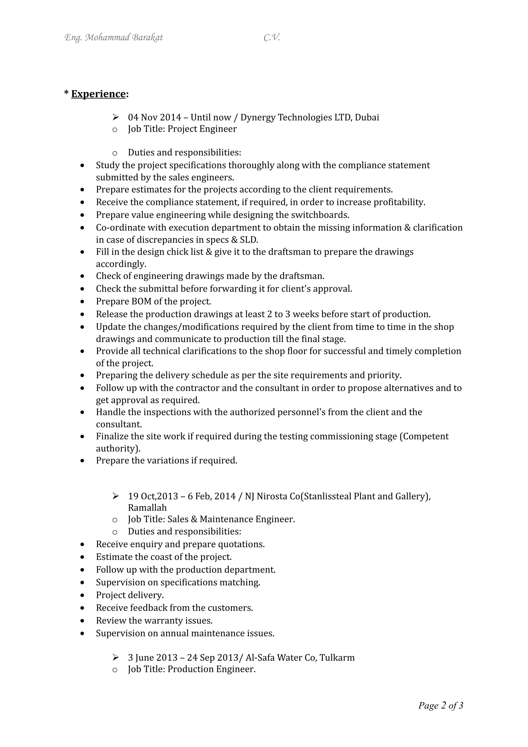 Eng.Barakat_Curriculum_vitae | DOC