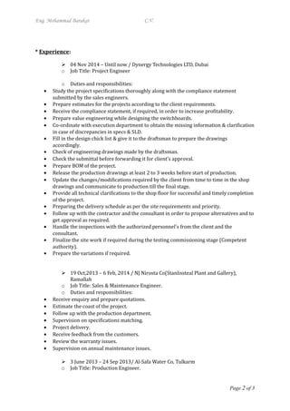 Eng.Barakat_Curriculum_vitae | PDF