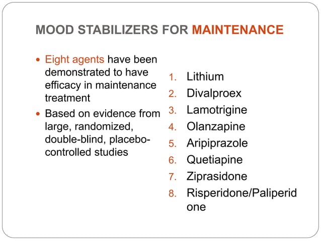 MOOD STABILIZER | PPTX