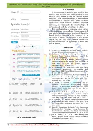 Cloaking Areas Location Based Services Using Dynamic Grid System & Privacy Encryption | PDF
