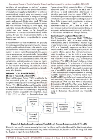 Investigating Smartphone Users’ Attitude and Intention Technology Acceptance Model TAM | PDF