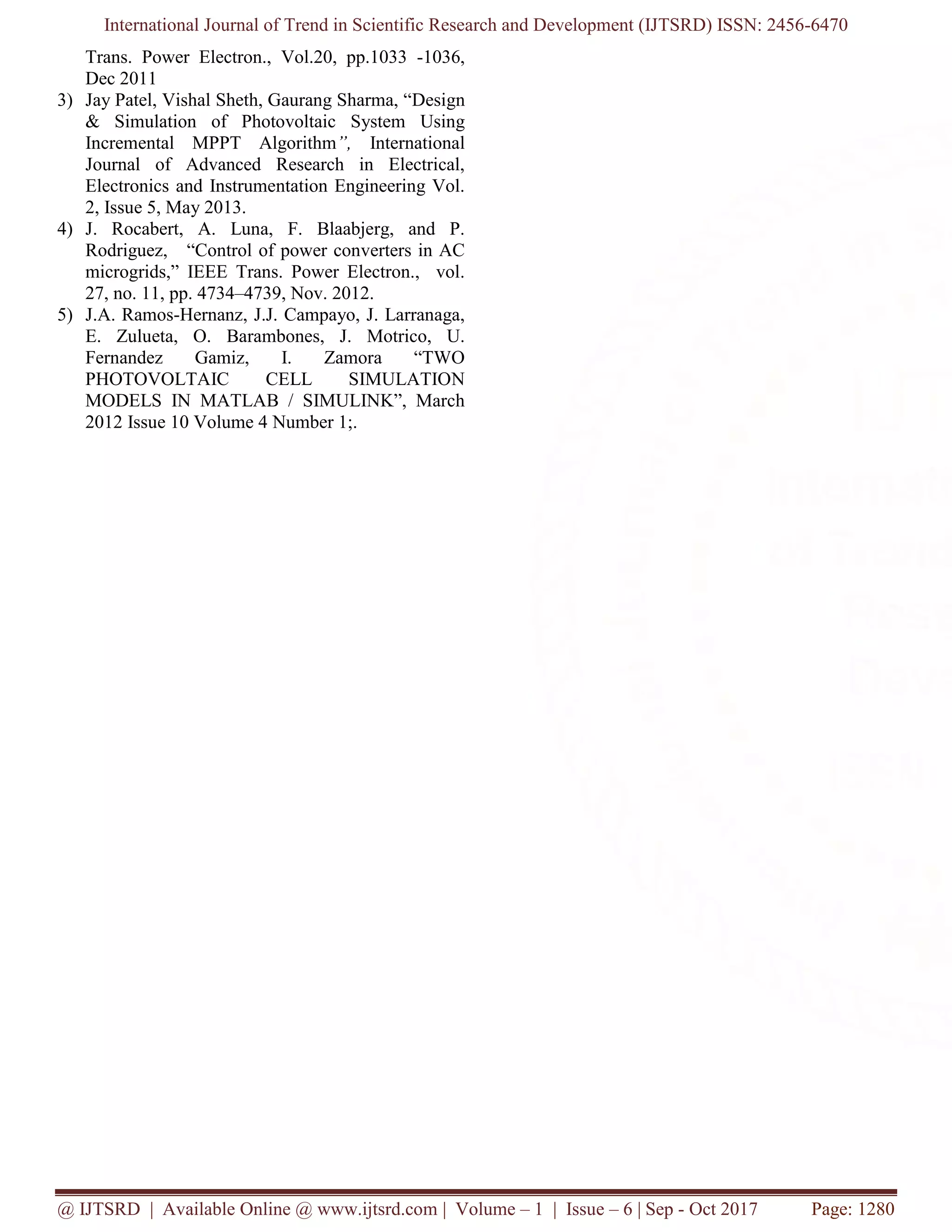 Modeling and Simulation of Solar Photovoltaic System | PDF