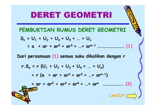 deret geometri | PDF