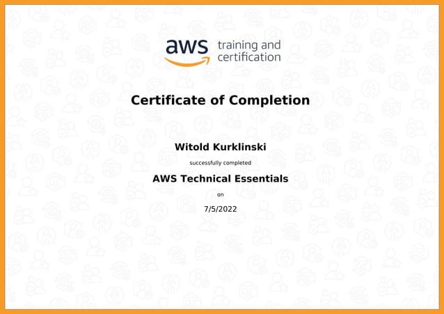 AWS Technical Essentials Certificate | PDF