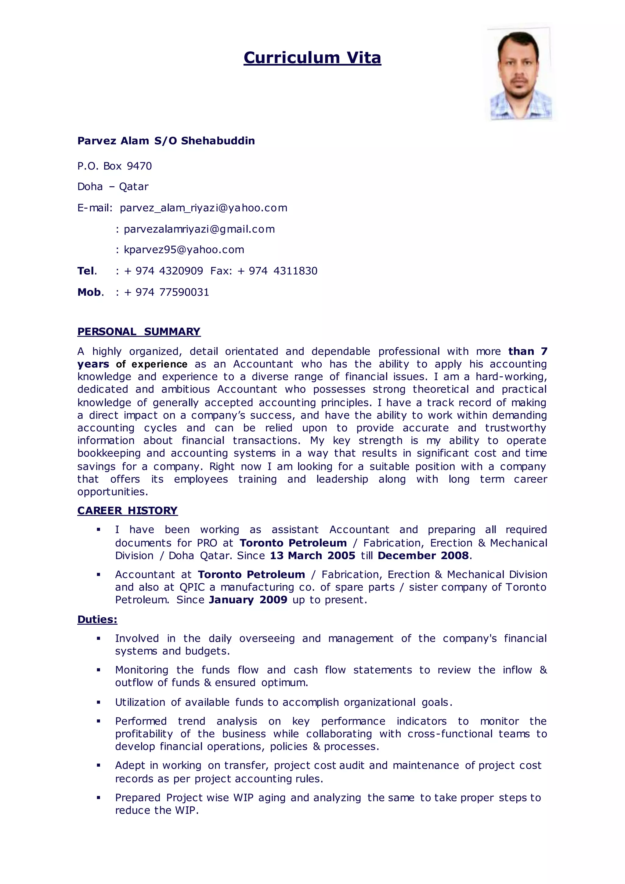 Curriculum Vita | PDF